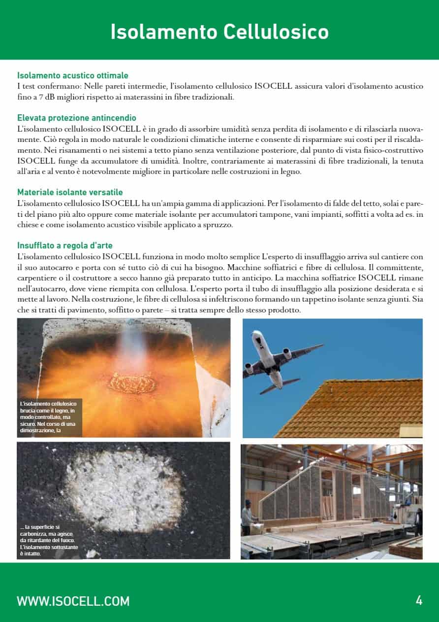 ISOCELL - Insufflaggio Isolamento Termoacustico con Insufflaggio