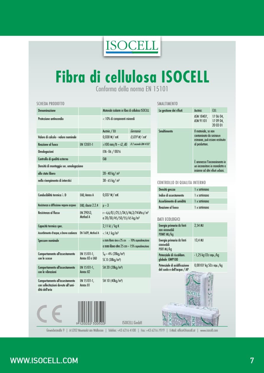 ISOCELL - Insufflaggio Isolamento Termoacustico con Insufflaggio