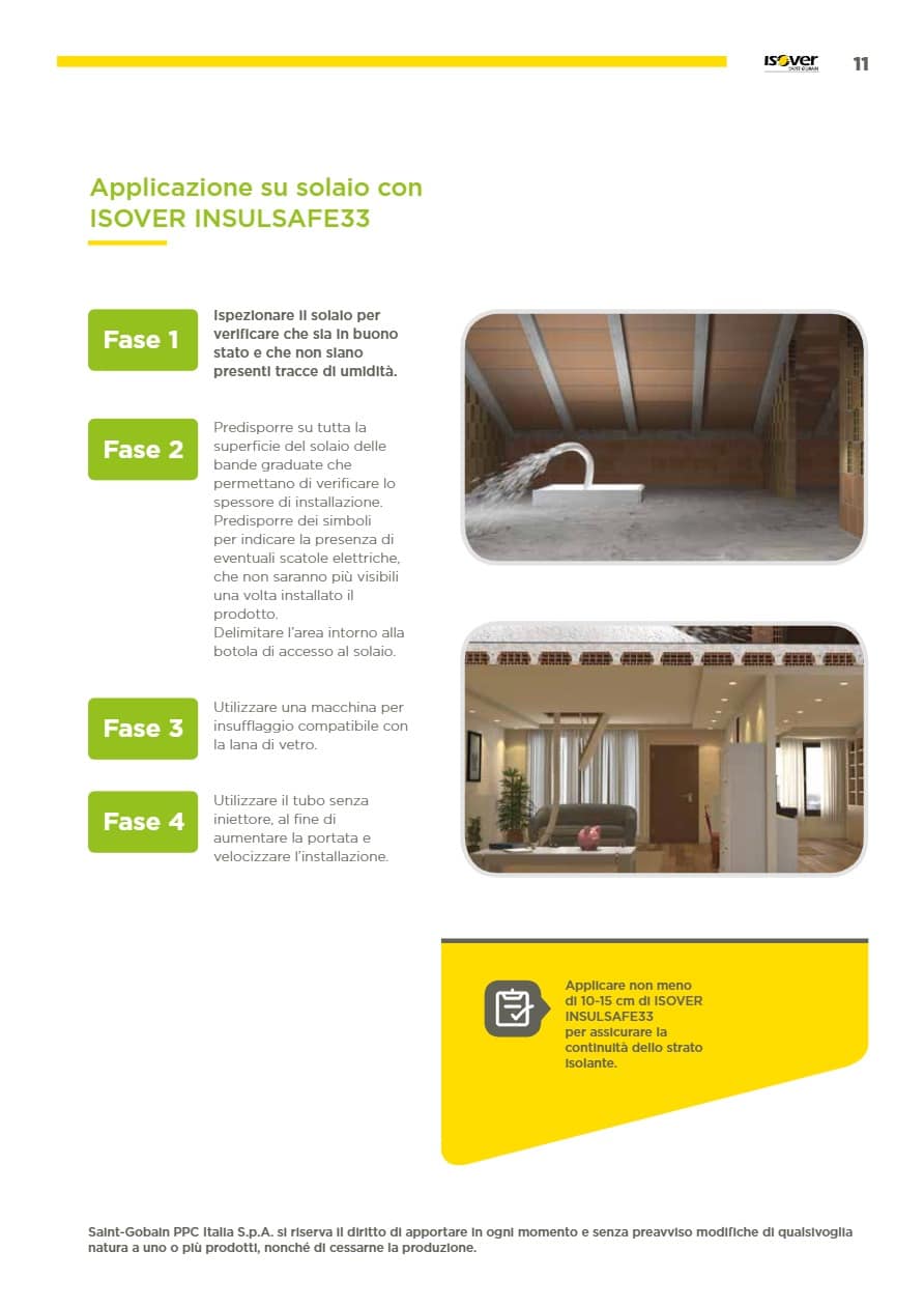 ISOVER - Insufflaggio Isolamento Termoacustico con Insufflaggio